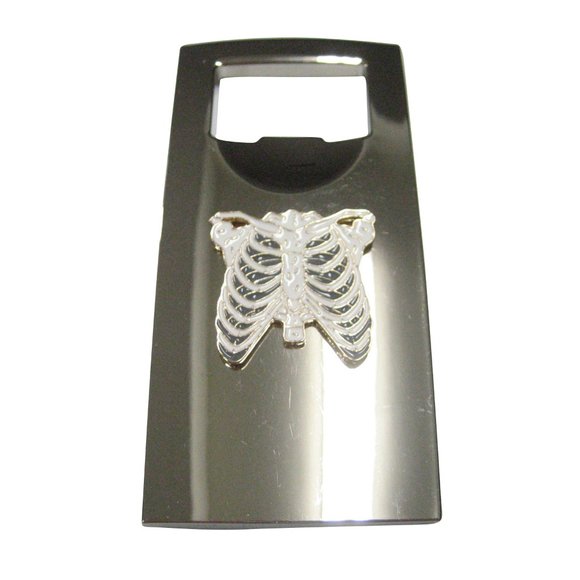 Kiola Designs | Accessories | White Toned Anatomical Rib Cage Bottle ...